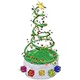 TOYMYTOY Decorated Christmas Tree Spiral Spring Santa Hat Christmas ...