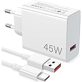 45W Chargeur Rapide avec Câble USB C 1m pour XiaoMi Redmi Note 14 5G 14 ...