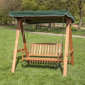 Hollywood Swing, Garden Bench, Wooden Bench made of Larch, Swinging ...