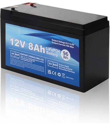 Ultra Thin Lithium Ion Phosphate Lifepo4 Batteries 12v 8ah For Medical