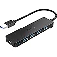Aceele USB Hub, USB 3.0 Verteiler mit 4-Port USB Ultra Slim Extra Leicht Portable Datanhub, für ...
