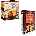 POLKA Sugar Less Diet Rusk With Suji & Elaichi - Pack Of 2 - 400 g I ...