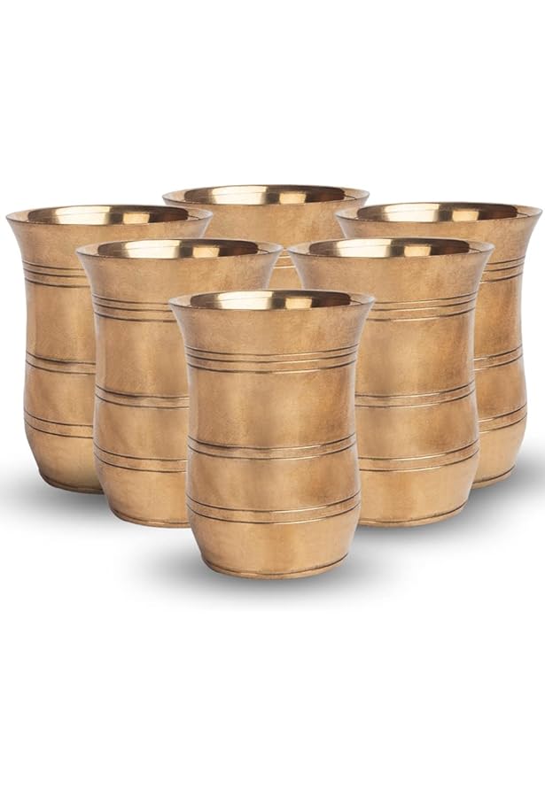 Buy Handmade Bronze Kansa Glass Tumbler For Ayurvedic