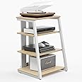 FITUEYES Design HiFi-rack av trä och stål, skivspelare bord med ...