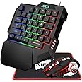 Amazon.in: Buy MFTEK One Hand Gaming Keyboard and Mouse Combo, RGB ...