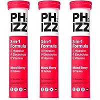 Phizz Electrolytes, Multivitamin & Hydration Tablets - 60 Effervescent ...