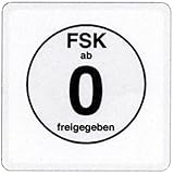 20 Stück FSK 12 Aufkleber / Sticker - FSK ab 12 freigegeben: Amazon.de ...