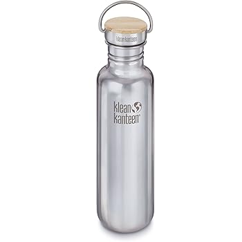 Klean Kanteen Edelstahlflasche mit Unibody Bamboo Cap 800 ml Reflect ...