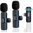 VIEWLON Micro Cravate sans Fil, Double Mini Micro Cravate pour iPhone ...