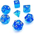 Bescon Mini Translucent Polyhedral RPG Dice Set 10MM, Small RPG Role ...