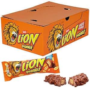 Lion Peanut Chocolate Bar by Nestle - Full Box of 40 x 40g Bars: Amazon ...