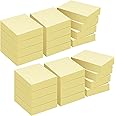 ZCZN 38 x 51 mm Sticky Notes, Canary Yellow Self-Stick Memo Note Pads ...