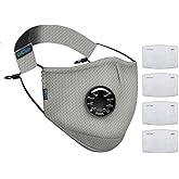 OxiClear N99 Anti Pollution Face Mask with 4 Activated Carbon Filters ...