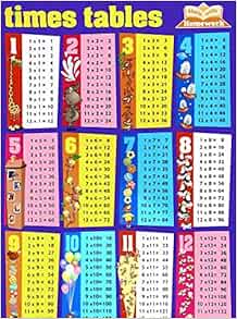 Times Table Wall Chart: Amazon.co.uk: 9781859971147: Books
