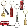 Souvenirs 6 x London Landmarks Keychain British Keyrings London 3D Bus ...