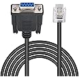 Generic DB9 to RJ11 6Feet Serial Console Cable, DB9 RS232 to RJ11 6P4C ...