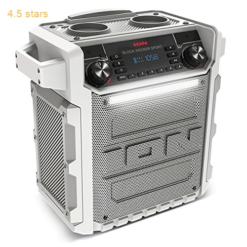 ION Audio Block Rocker Sport White Portable Waterproof and Dust ...