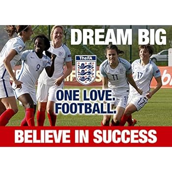 England Women's Football Team # 11 - A3 poster - Players - Motivational ...
