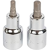 Taparia Hex Bit Socket BSH 4mm / 6mm set of 2 pc, ½ “ Square Drive, 4mm ...