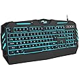 Amazon.in: Buy BAKTH 7 Colors LED Backlit Gaming Keyboard, Mechanical ...