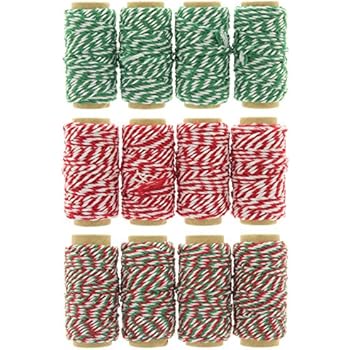 Sparpack Dekoband (12 Stück in Box) - bunte Paketschnur, Deko Schnur ...