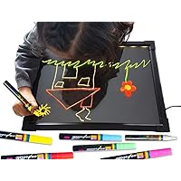 elebaby Kids Sensory Board Toys LED Writing Board Light up Sparkle LED ...