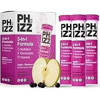 Phizz Electrolytes, Multivitamin & Hydration Tablets - 60 Effervescent ...