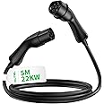 Autel Typ 2 Ladekabel,22KW EV Ladekabel,32A, 5M,Typ2 auf Typ2,3-Phasig,Schnelladekabel für Dein ...