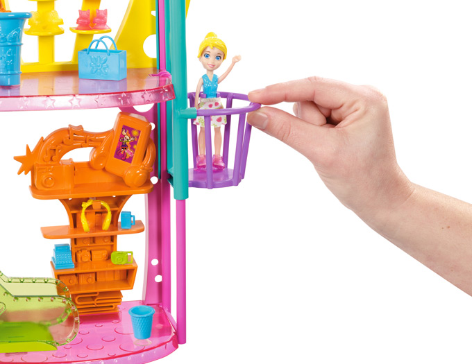 Polly Pocket Wall Party Mall on The Wall Fashion Doll Playset : Amazon ...