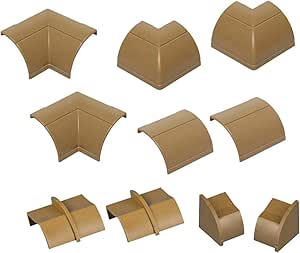 D-Line Quarter Round Cable Trunking Clip-Over Accessory Multipack ...