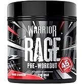 Warrior Rage - Pre-Workout Powder - 392g - Energy Drink Supplement with ...