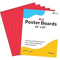 Red Poster Board.