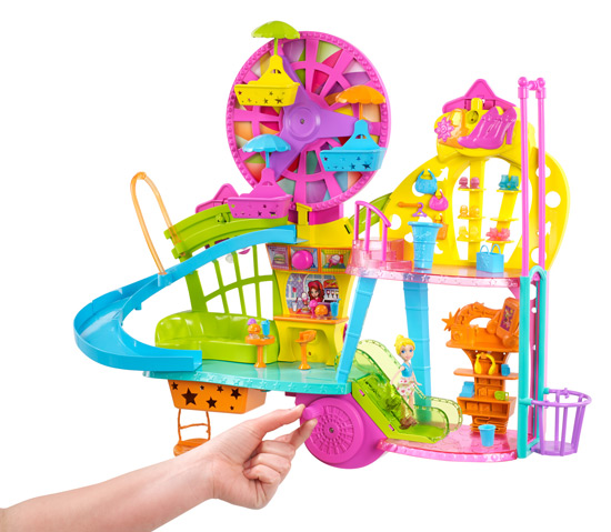 Polly Pocket Wall Party Mall on The Wall Fashion Doll Playset : Amazon ...