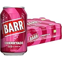 BARR since 1875, Cherryade, 24 pack Fizzy Drink Cans, No Sugar Free ...