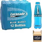Lucozade Energy Blue Burst 500ml 12 Pack : Amazon.co.uk: Grocery
