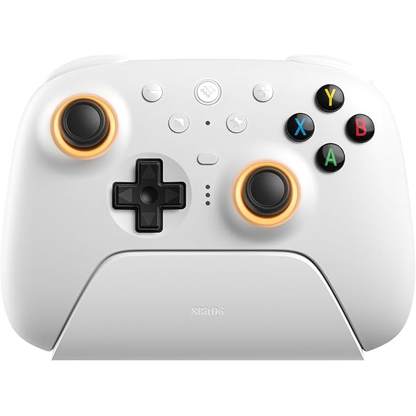 White Game Controller Joystick