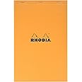 RHODIA 19200C - Stapled Notepad N°19 Orange - A4+ - Small Squares - 80 ...