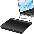 Cocopa Lecteur CD/DVD Externe pour PC, USB 3.0 Graveur Enregistreur ...