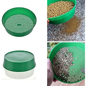 The Range - Setaccio da giardino per pietre e terra, ø 35 cm, colore ...