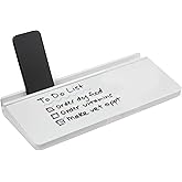 Nicpro Glass Desktop Whiteboard with Storage, Small Dry Erase Board ...