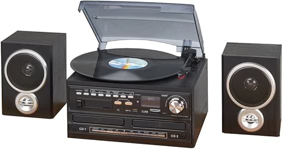 Zennox Multi Function Hi-Fi Music System Turntable: Amazon.co.uk ...