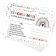 50 Pcs Teacher Mail Postcards Teacher Notes to Parents,Classroom Good ...