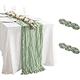 IULONEE 2 Pack Runner da Tavolo Moderno in Chiffon 90 x 400 cm Runner ...