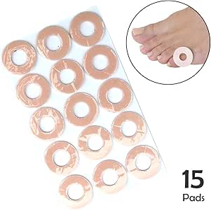 15 Pack Large Round Corn Foam Self Cushion Adhesive Protective Ring ...