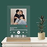 Shaivya Customized Photo And Song Glass Spotify Plaque Personalized Music Frame Scannable Code ...