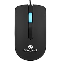 Amazon.in: Buy Zebronics Rise, Wired Optical Mouse, 3 Buttons, High Precision, 1200 DPI, Works ...