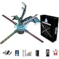 Missyou Hologramme 3D, 46CM Hologram Fan avec WiFi, APP, Télécommande et Fonction Bluetooth ...