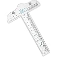 6 Inch Plastic T Square Ruler Clear Acrylic T-Square Ruler Junior T ...