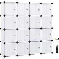 SONGMICS Interlocking Shoe Rack, Plastic Shoe Storage Cabinet, 12-Slot ...
