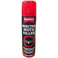 Rentokil PSC100 Clothes Moth Killer Spray, Black,4.8x4.8x23.7 cm ...